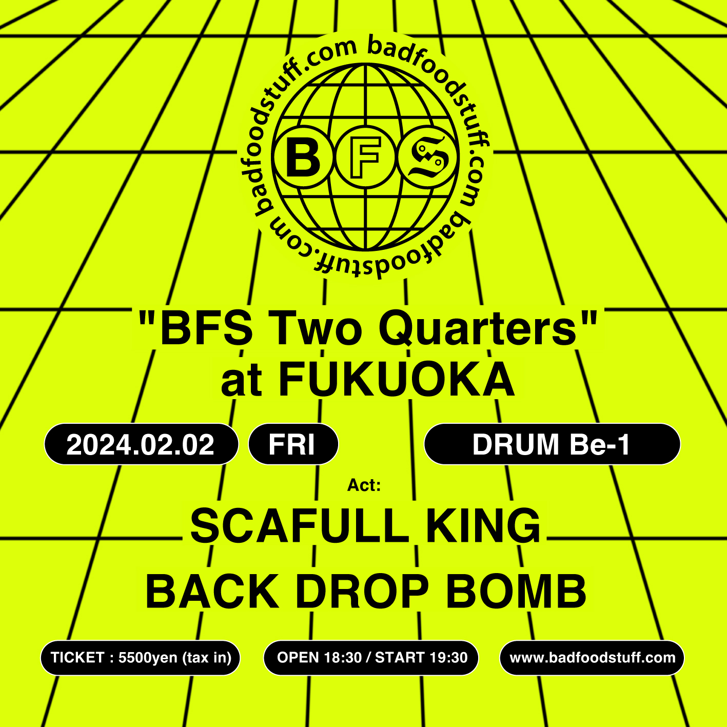 Back Drop Bomb / LIVE SCHEDULE